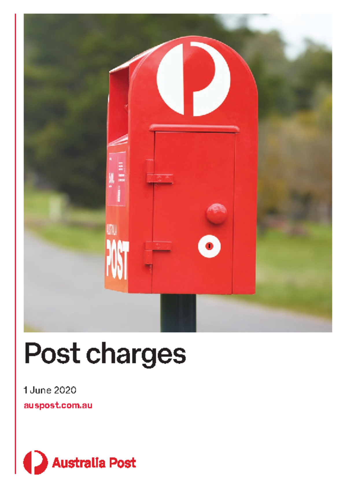 Tabled 8 July Aust Post Post Charges - Post charges 1 June 2020 auspost ...