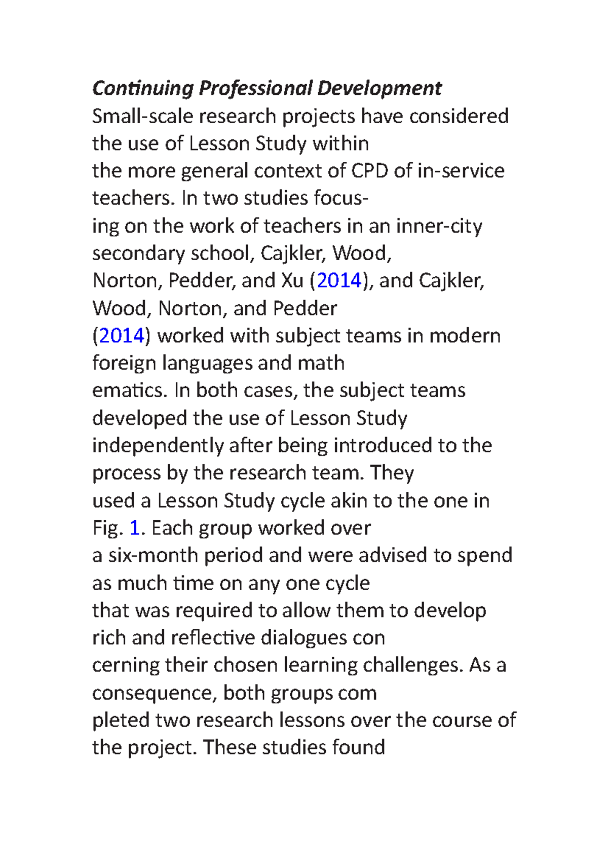 Continuing Professional Development - Continuing Professional ...