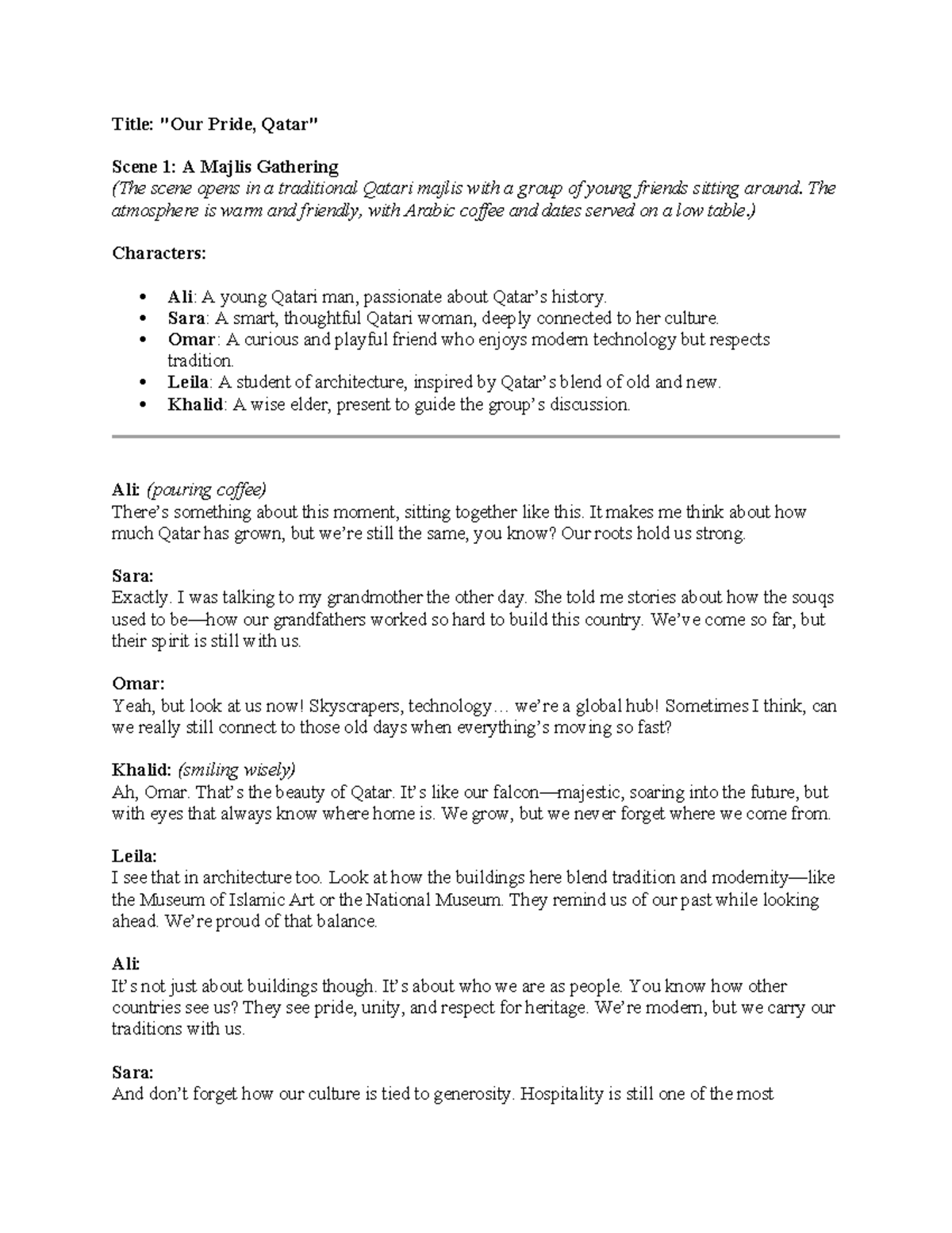 Our Pride Qatar script - mvljbh;iukhnb;iymn jhhgj I just want premium ...