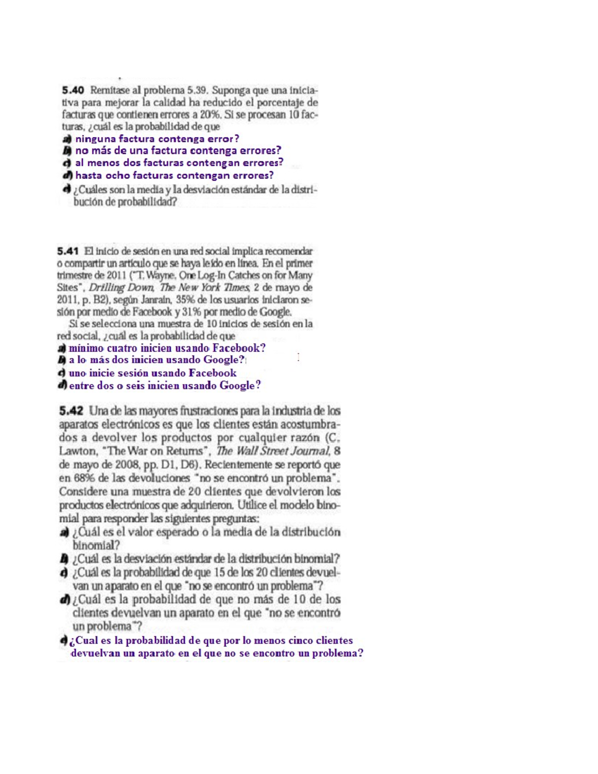 Ejercicios para práctica binomial - Estadística Descriptiva - UACJ - Studocu