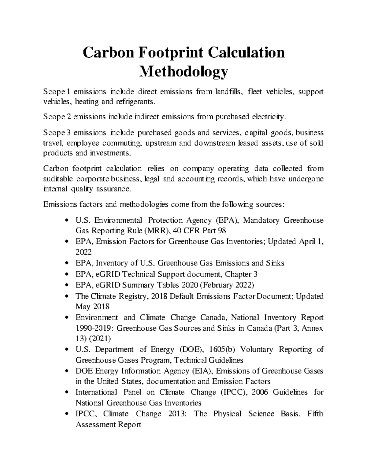 Carbon Footprint Calculation Methodology lecture - Carbon Footprint ...