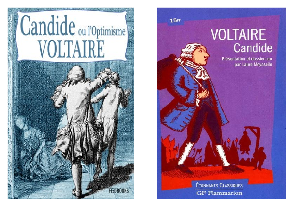 1ere de couverture de Candide - Etudes Françaises - Studocu