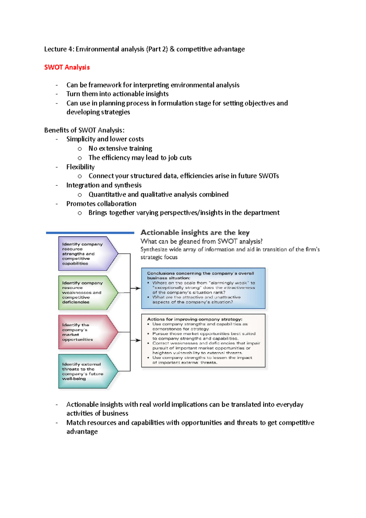 Lecture 4 - Lecture 4: Environmental analysis (Part 2) & competitive ...