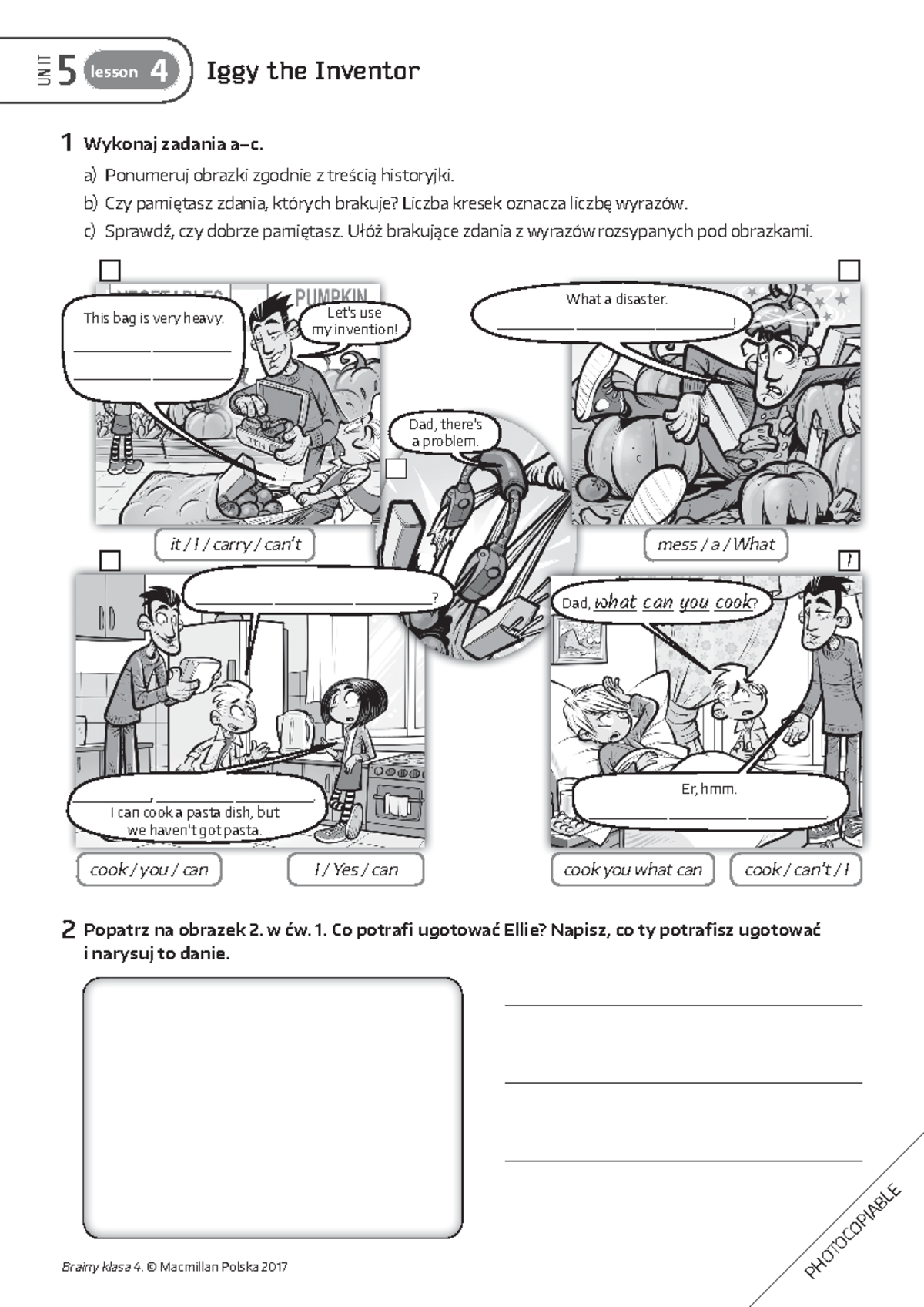 Brainy kl 4 Worksheets Unit 5 lesson 4 - UNIT lesson Brainy klasa 4 ...