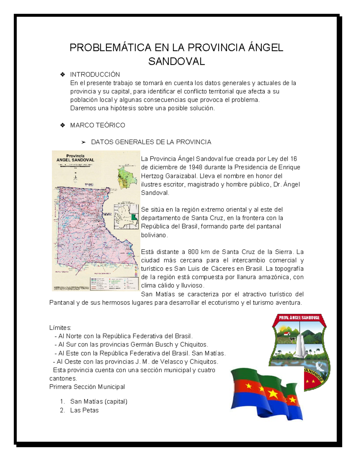Territorio II trabajo de una provincia de santa cruz - PROBLEMÁTICA EN LA PROVINCIA ÁNGEL ...