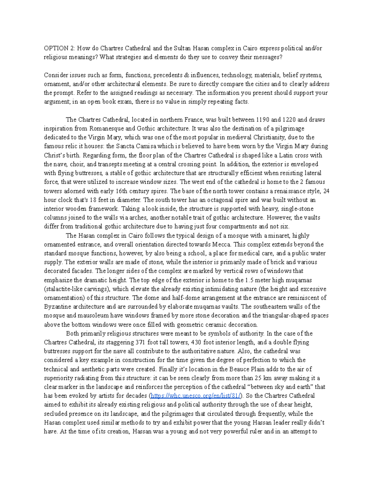 Cal Poly Arch 218 History of Architecture Middle Ages-18th Century ...