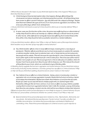 Bonus Career Worksheet - Criminal Justice Name: Allie Lyon ...