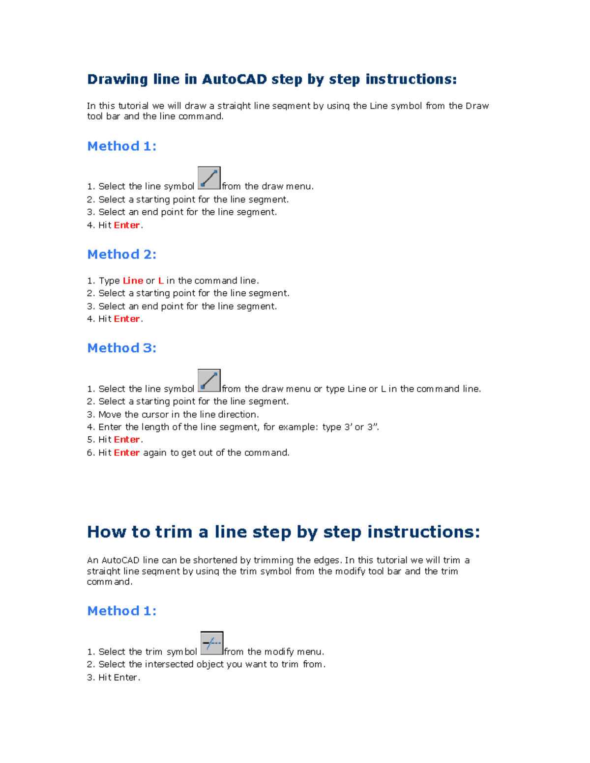 7504511 - Drawing line in AutoCAD step by step instructions: In this ...