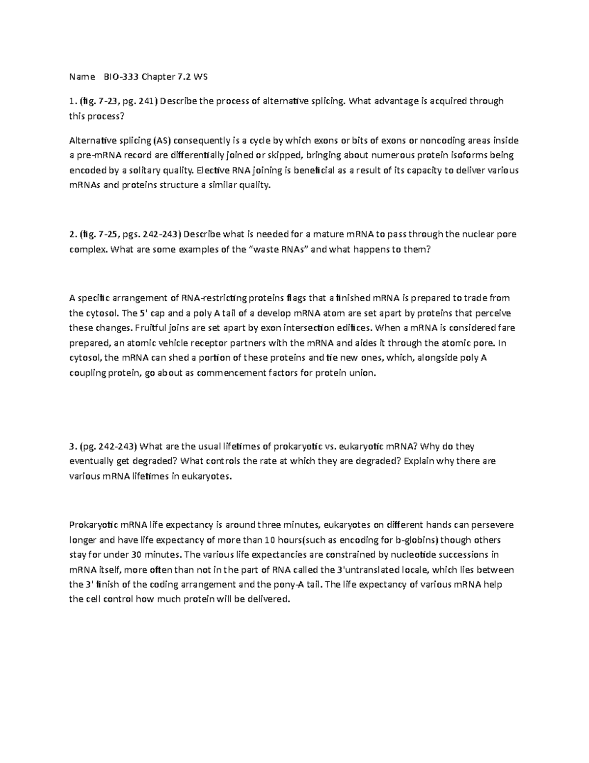 Bio333 CH7.2 Guide - Name BIO-333 Chapter 7 WS (ig. 7-23, pg. 241 ...