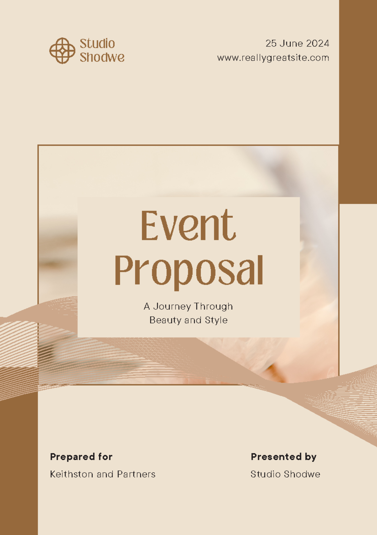 Beige Aesthetic Event Proposal - Event Proposal Prepared for Studio ...
