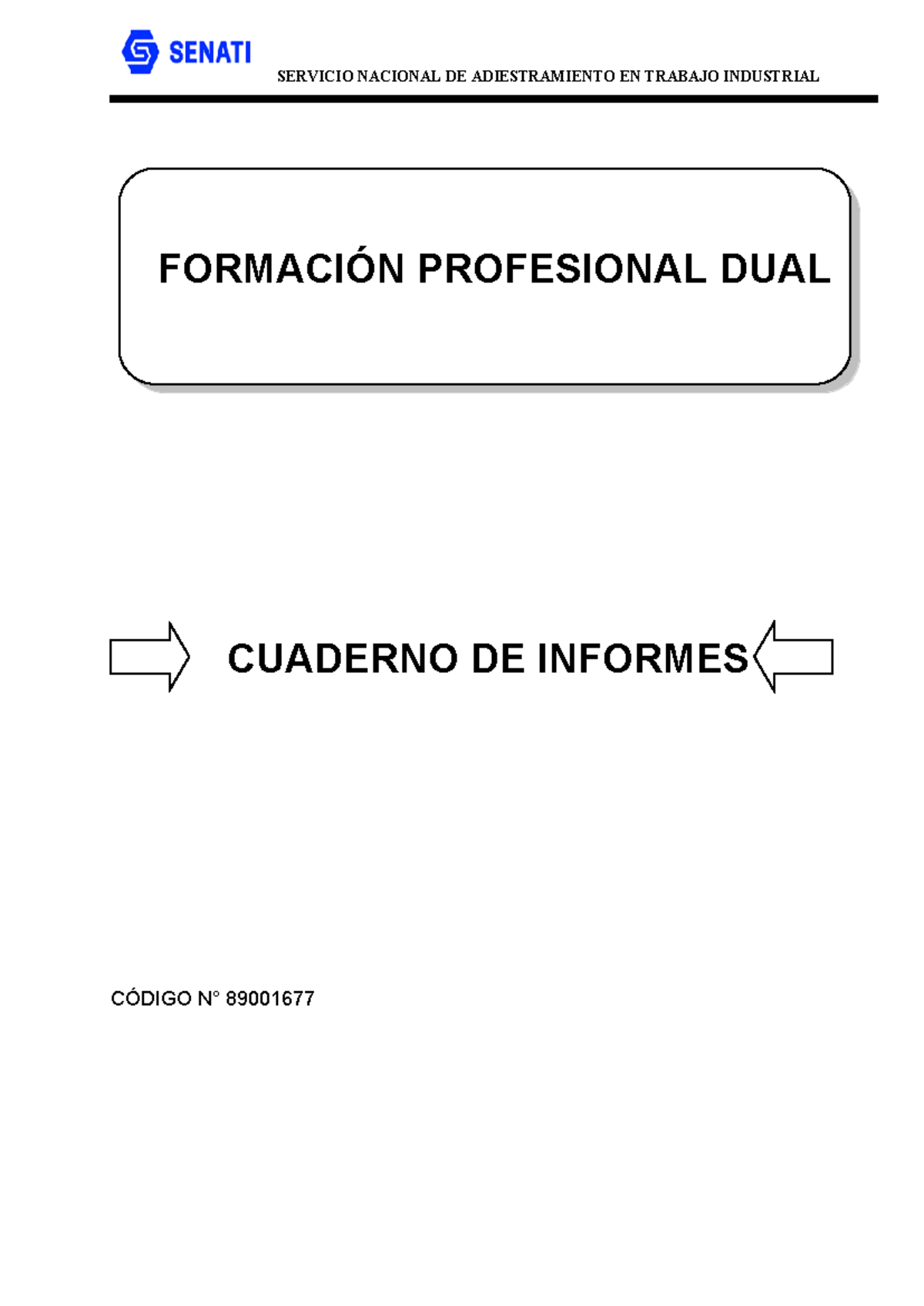 Cuaderno de Informe - ayufa - SERVICIO NACIONAL DE ADIESTRAMIENTO EN ...