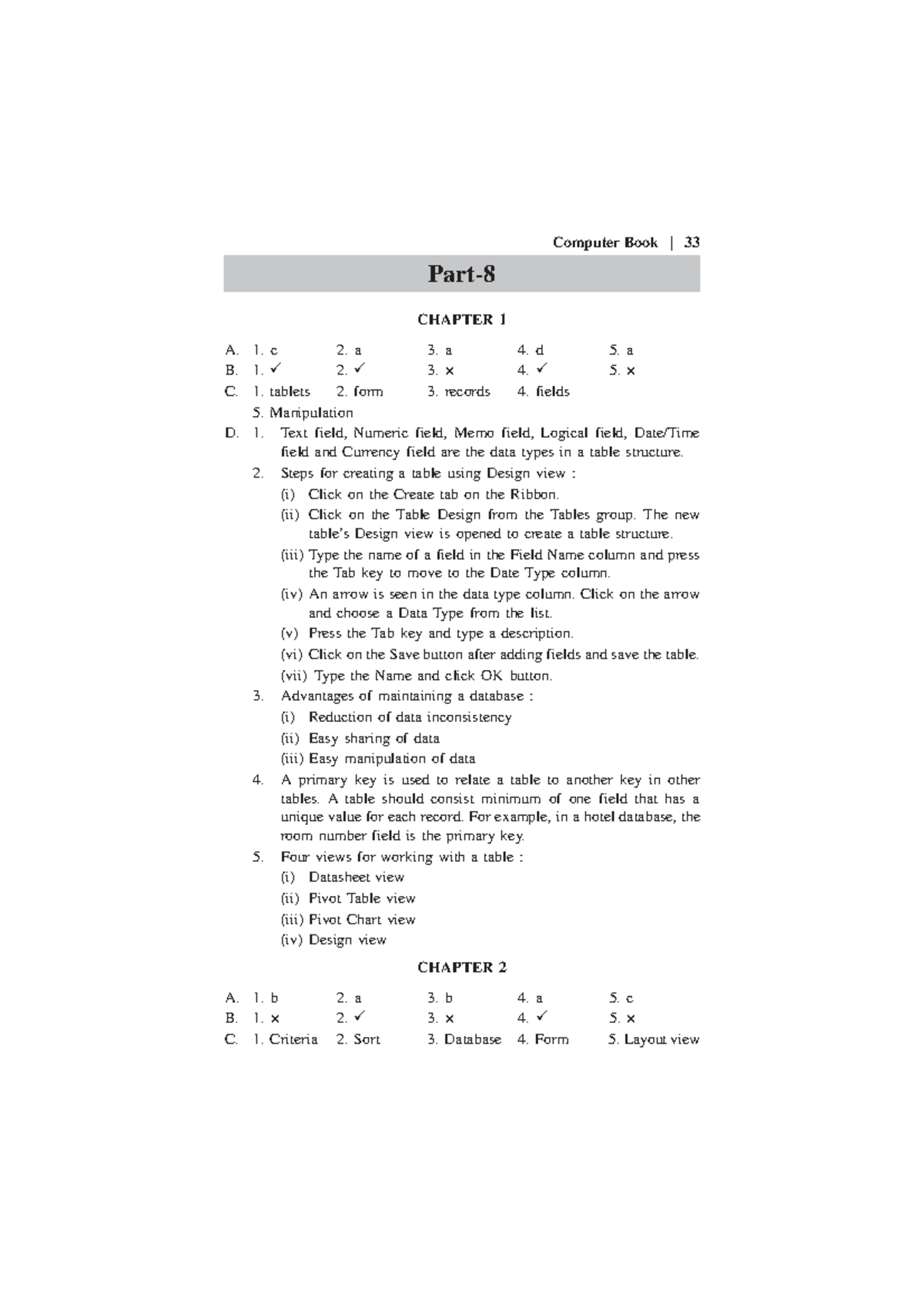 Computer Book 8 - BASIC LEVEL EXAM - Computer Book | 33 Part- CHAPTER 1 ...