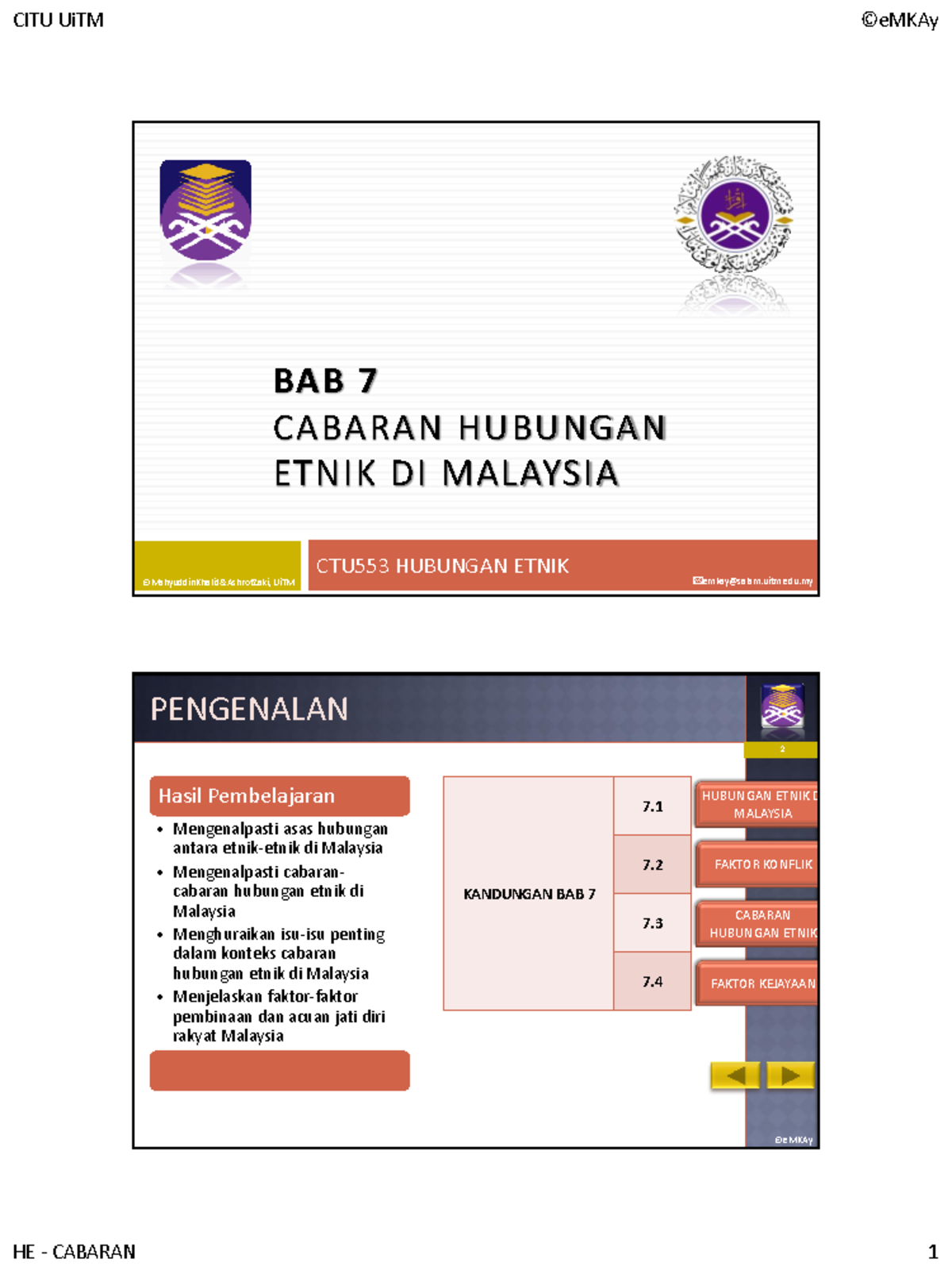 Hubungan Etnik - hahaha - ©MahyuddinKhalid&AshrofZaki, UiTM emkay@salam ...