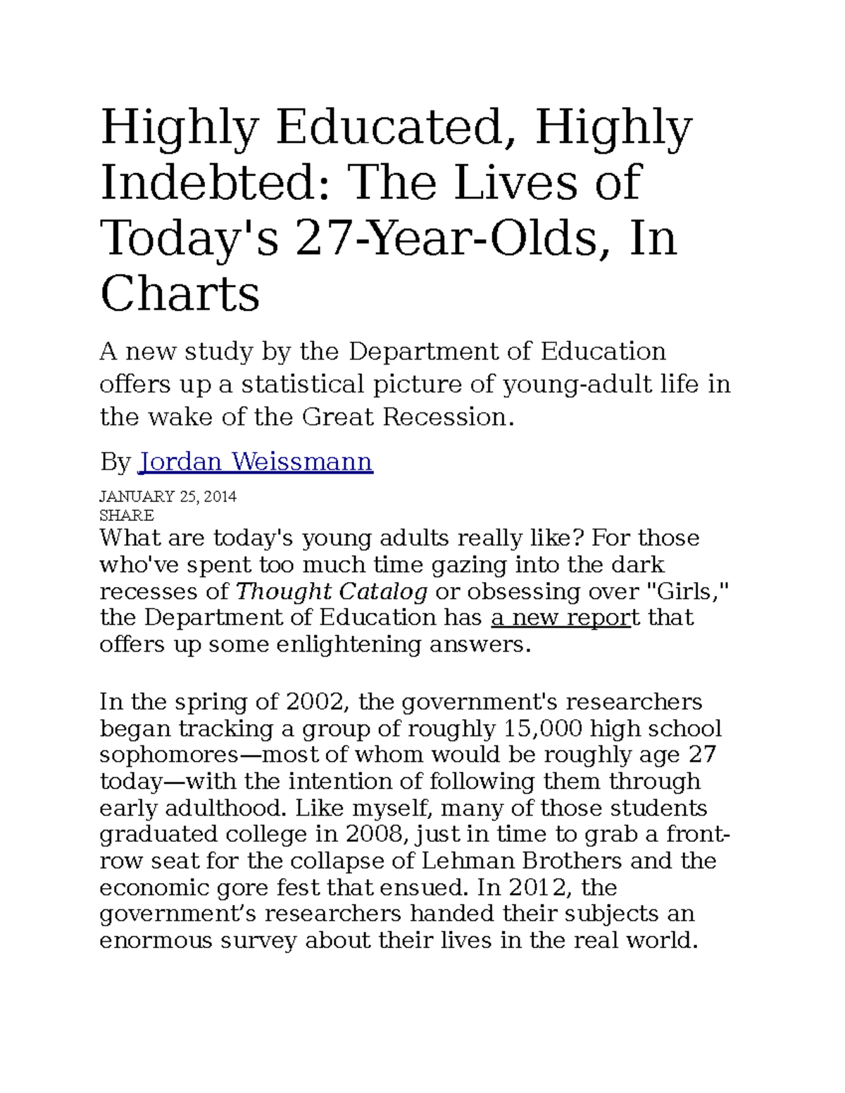 Highly Educated - N/A - Highly Educated, Highly Indebted: The Lives of ...