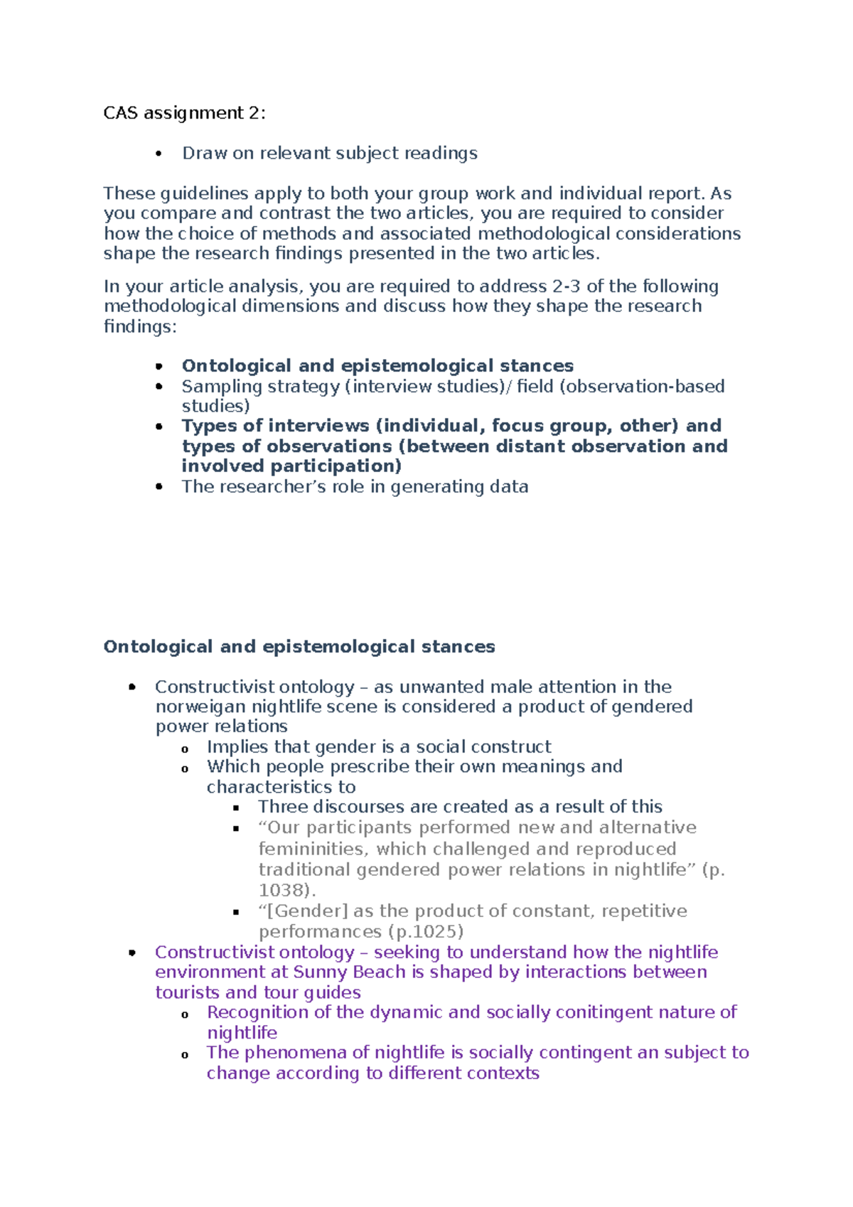 CAS assignment 2 plan - CAS assignment 2: Draw on relevant subject ...