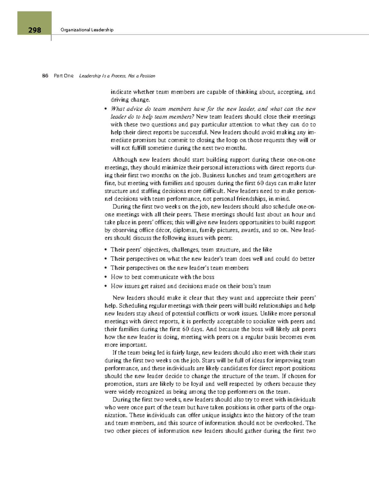 Pg298 - sndbja - 86 Part One Leadership Is a Process, Not a Position ...