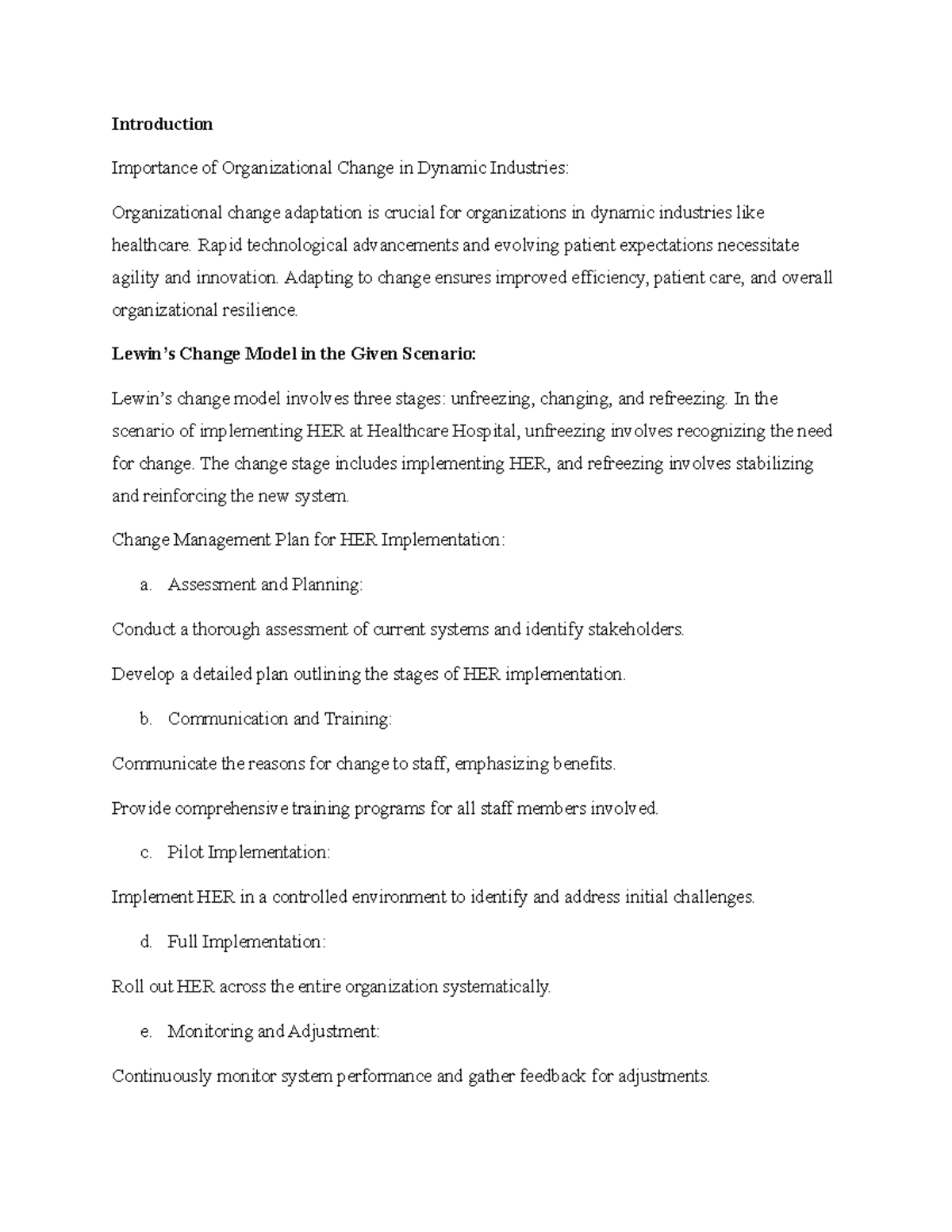 Bus learning Journal unit 7 - Introduction Importance of Organizational ...
