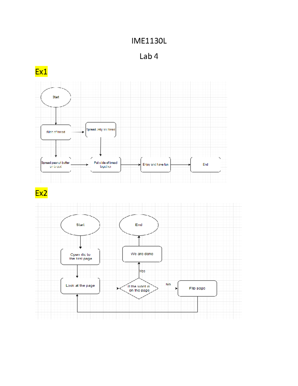Lab4 Lab Assignment Cs 003c Ime1130l Lab 4 Ex Ex Ex Ex Pseudocode 5693