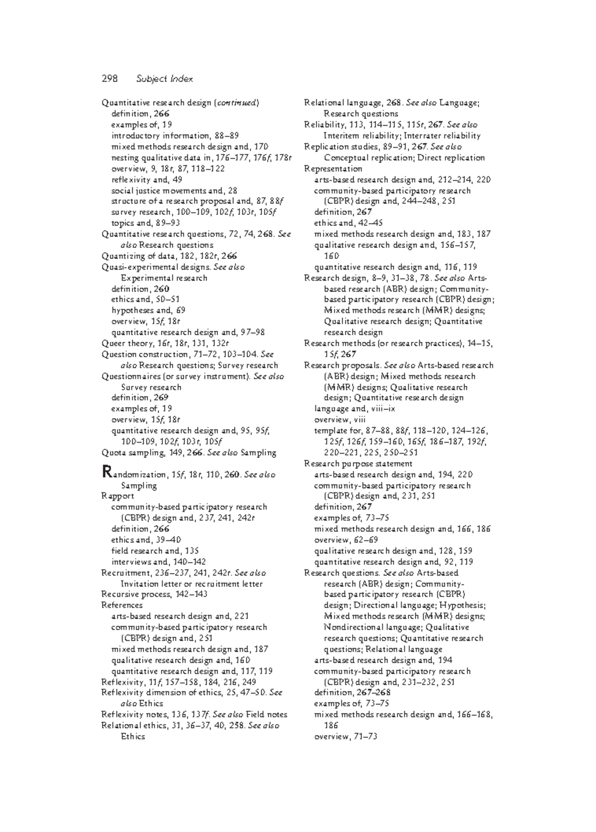 Split PDFFile 317 to 320 - 298 Subject Index Quantitative research ...