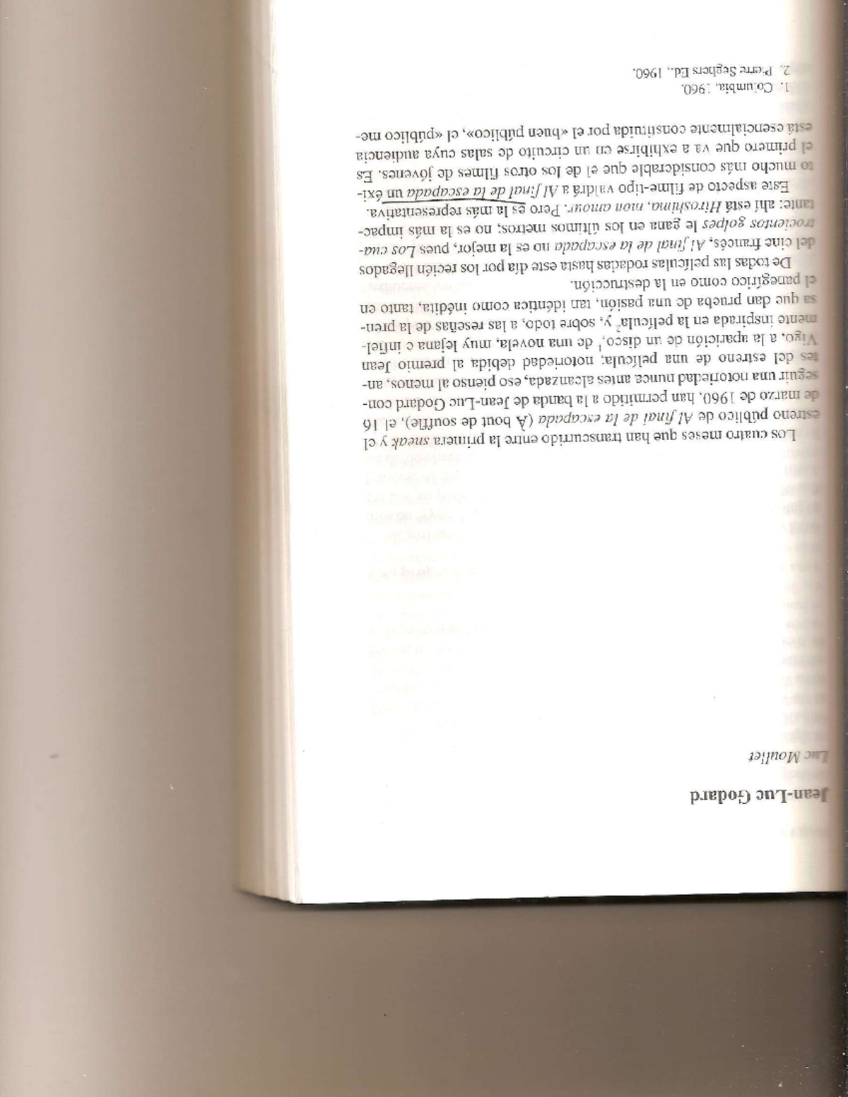 Moullet, L. - Jean-Luc Godard (castellano) - Dirección I - Studocu