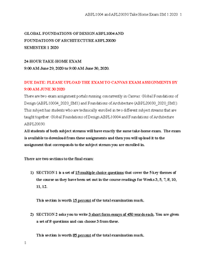 GFOD Subject Guide 2020-S1 - ABPL10004 GLOBAL FOUNDATIONS OF DESIGN AND ...