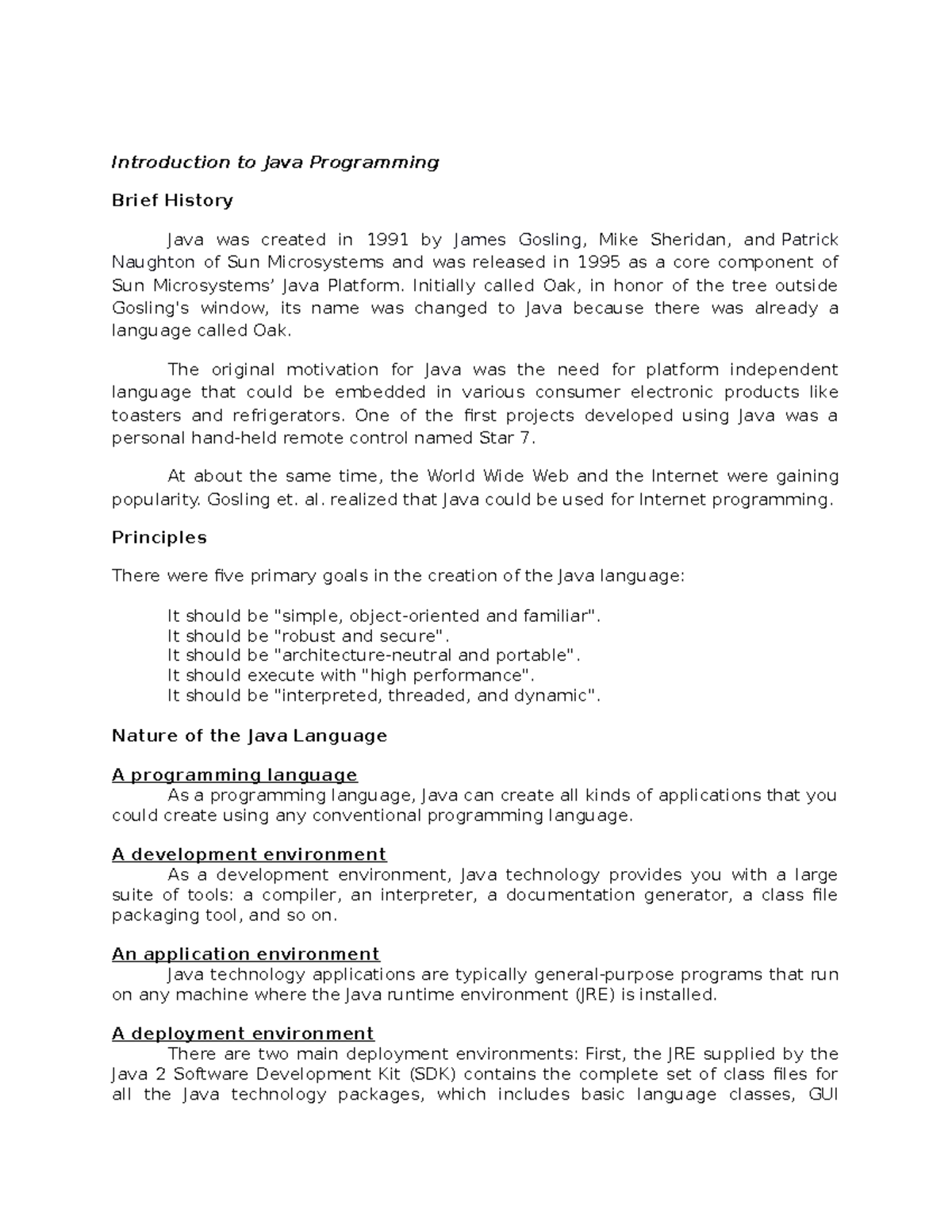 Chapter 2 Introduction To Java Programming Introduction To Java