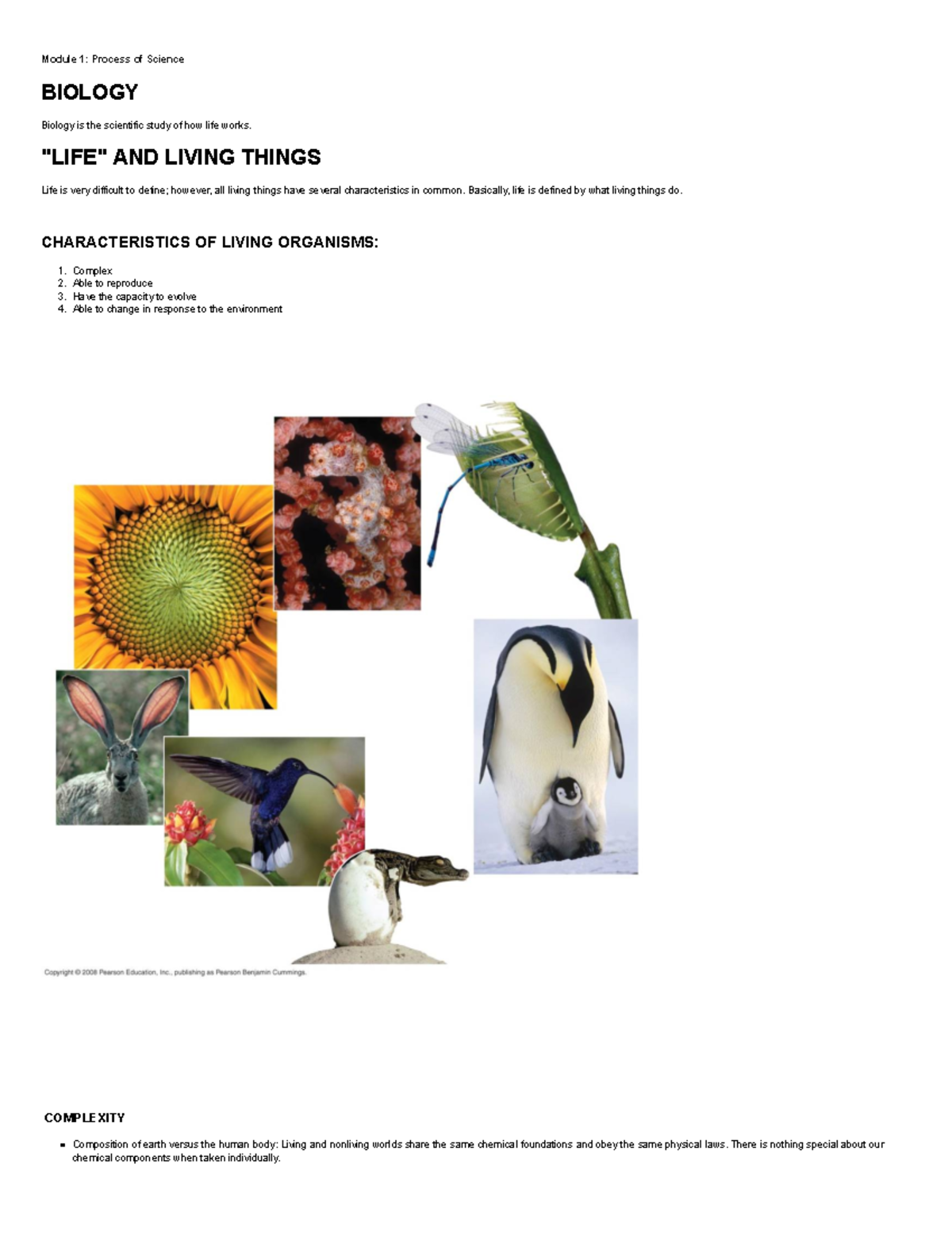 Module 1 Process of Science - Module 1: Process of Science BIOLOGY ...