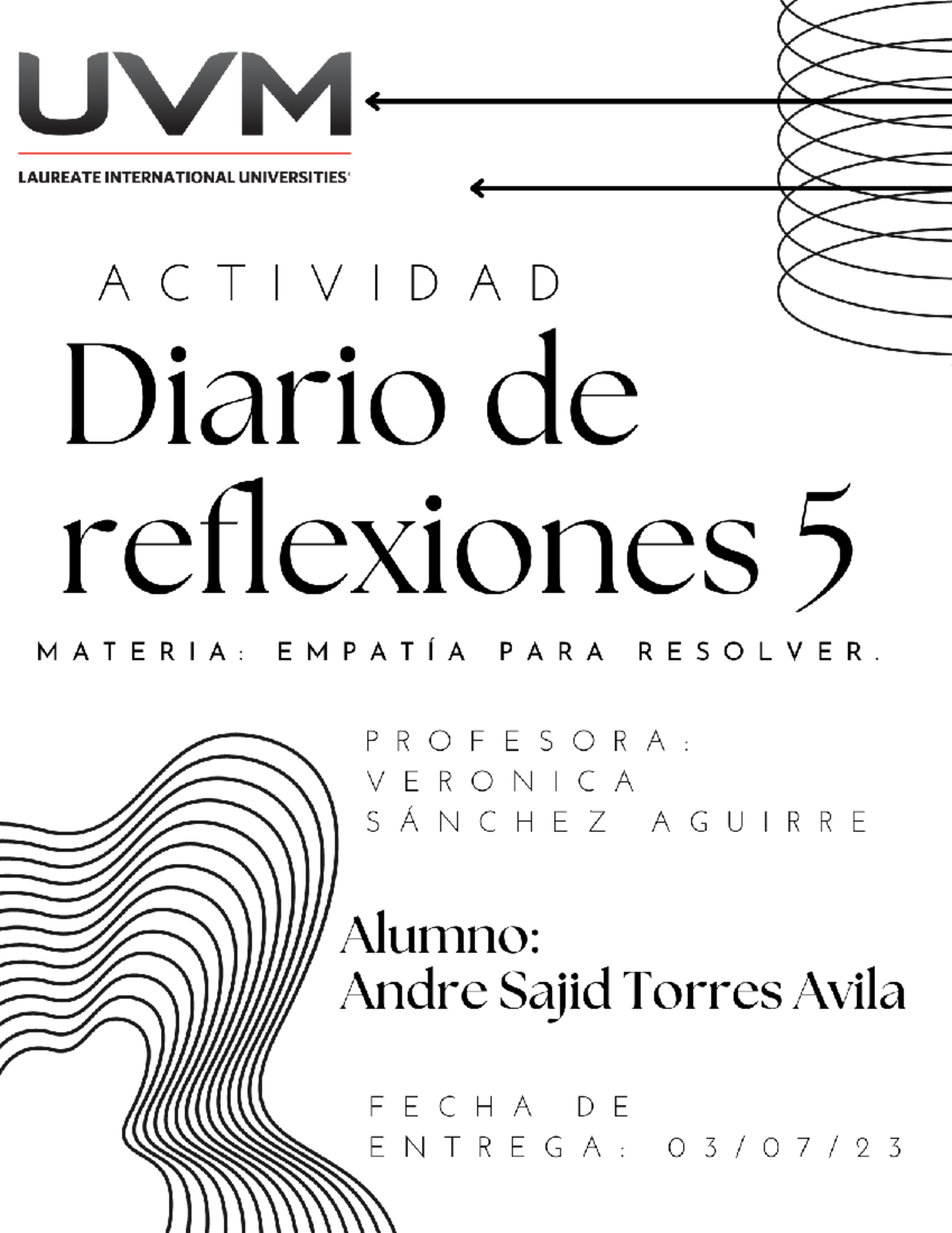 Diario de reflexiones 5 - Empatia para resolver - Studocu