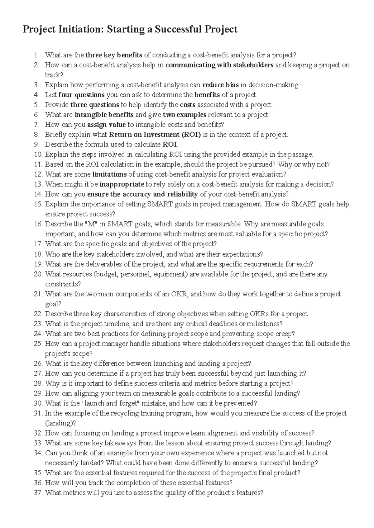 Project-Initiation -Starting-a-Successful-Project - Project Initiation ...