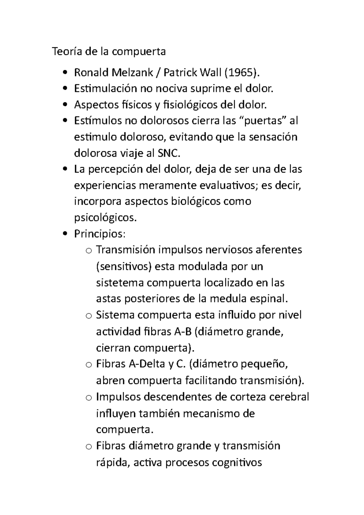 Teoria de la compuerta - Teoría de la compuerta Ronald Melzank ...