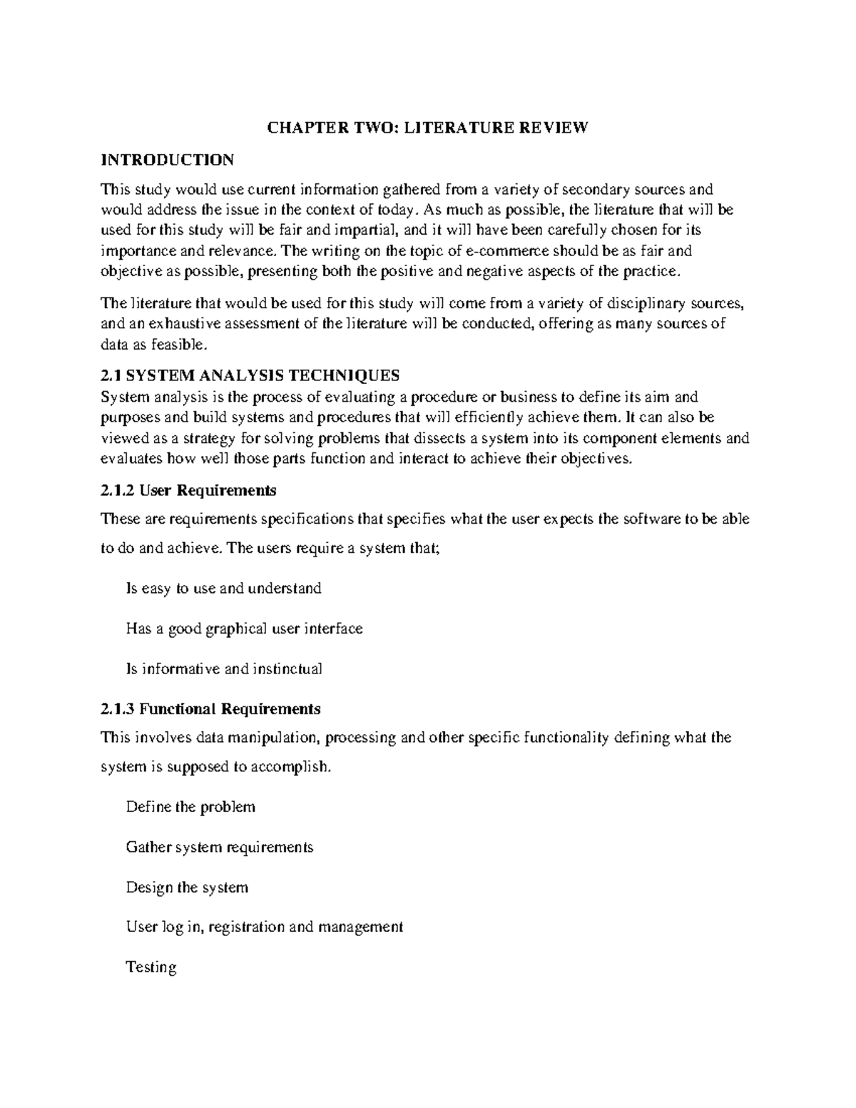 Chapter TWO - notes - CHAPTER TWO: LITERATURE REVIEW INTRODUCTION This ...