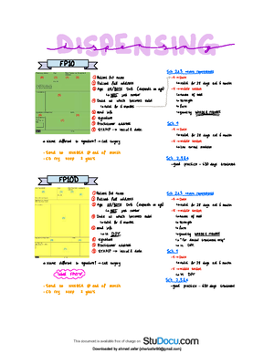 4. CD Schedules table - all the requirements for CDs pha221 - Schedule ...