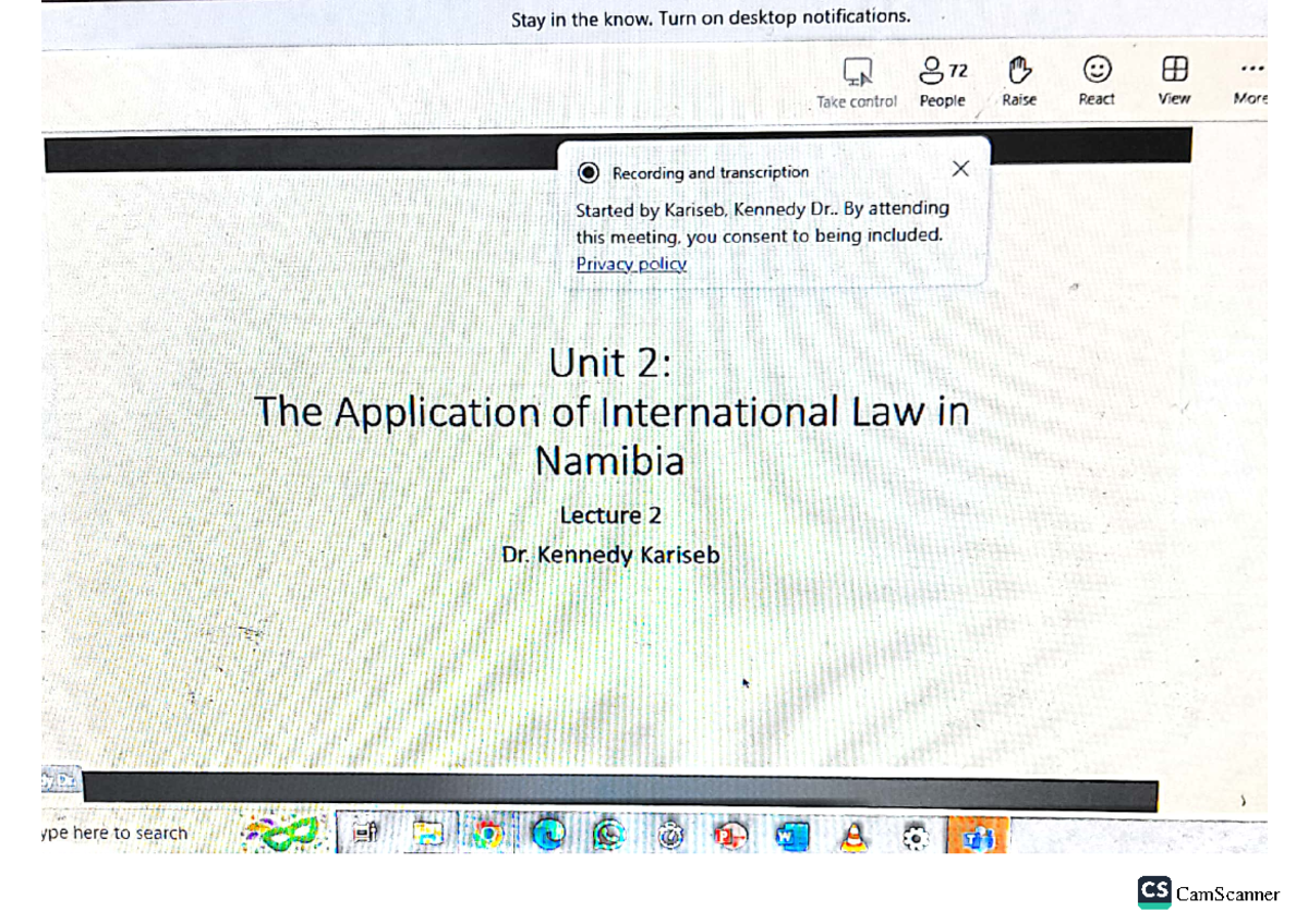 PIL Unit 2 2 - Public International law - Studocu