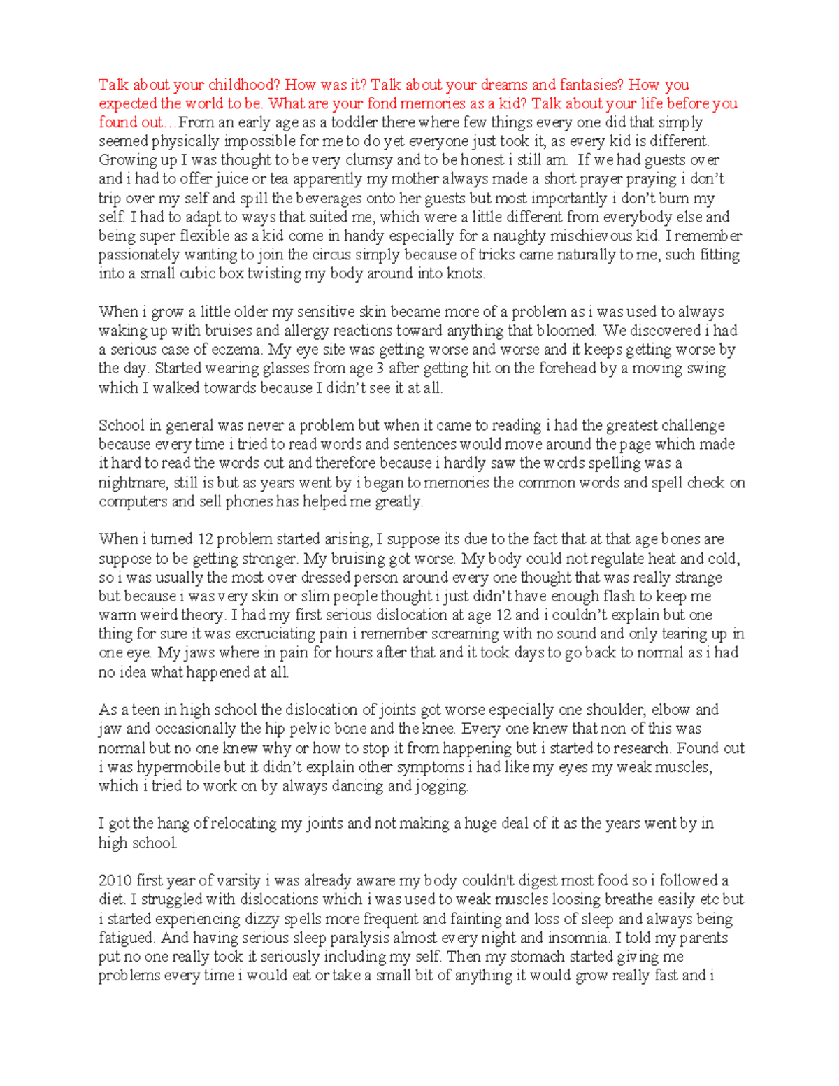 Living life loud and colorfully - Book - Talk about your childhood? How ...