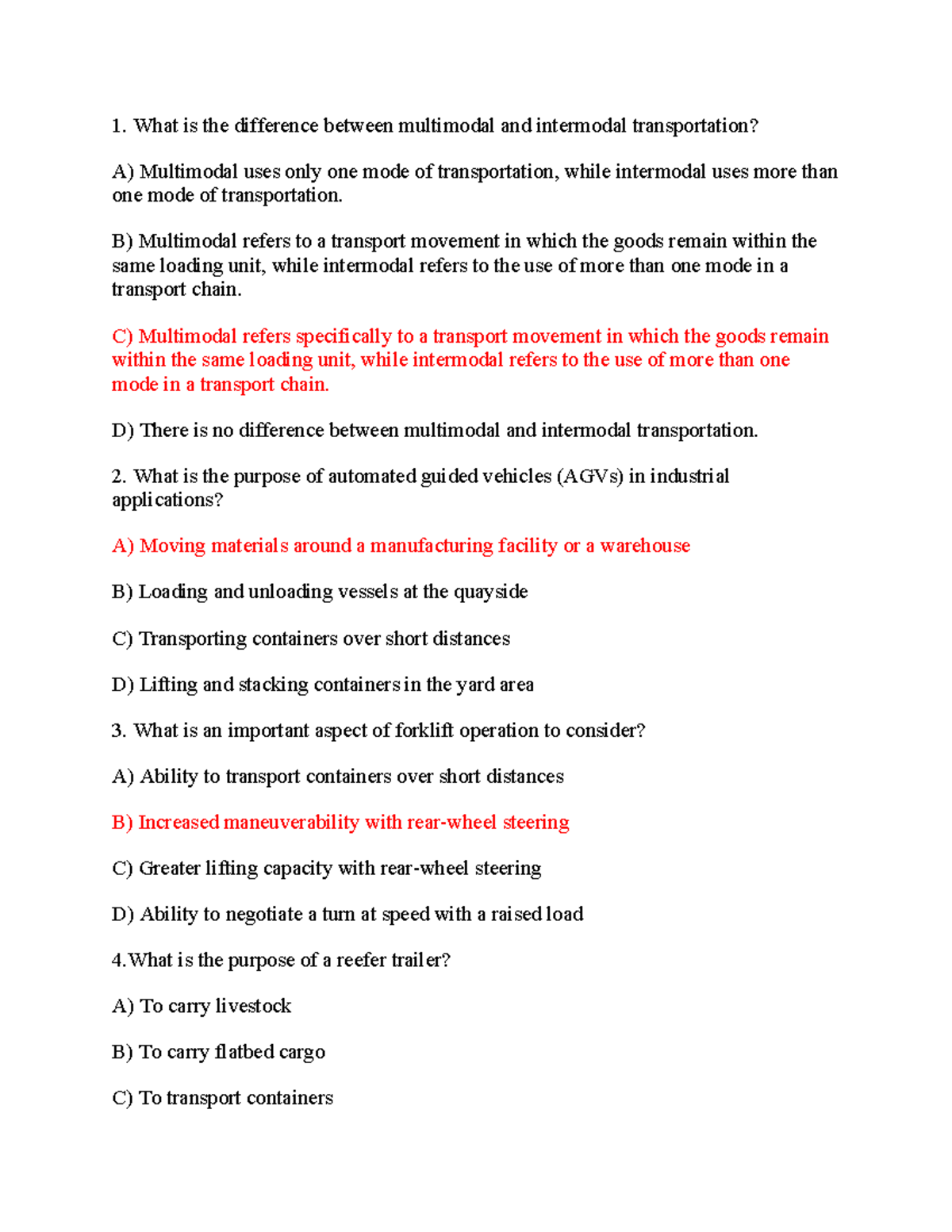 Logistics - logistic - What is the difference between multimodal and ...