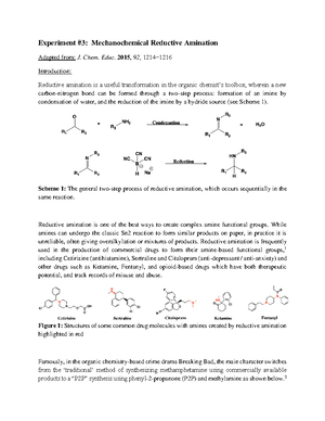 CHE 325 lab two Lab report draft - Name: Vincent Major Section: CHE 325 ...