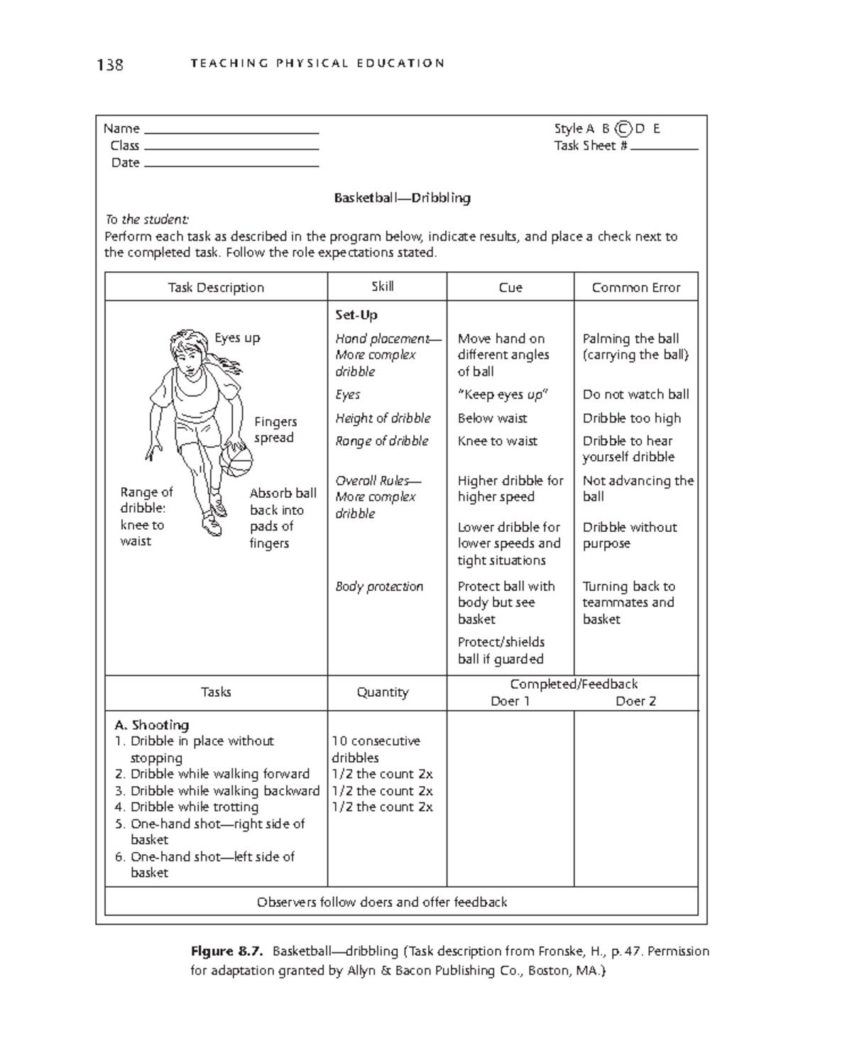 Physical education-96 - Figure 8. Basketball—dribbling (Task ...