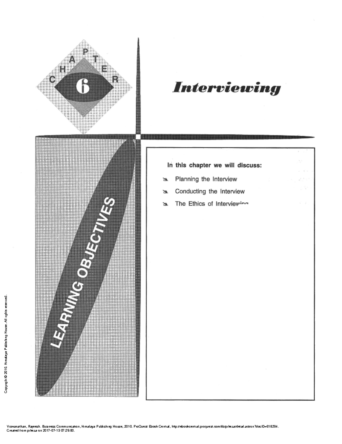 Chapter 6 - Notes on interviewing - Intervie",ing hi this chapter we ...