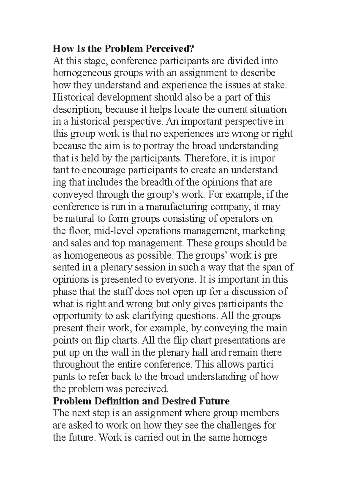 How Is the Problem Perceived - Historical development should also be a ...