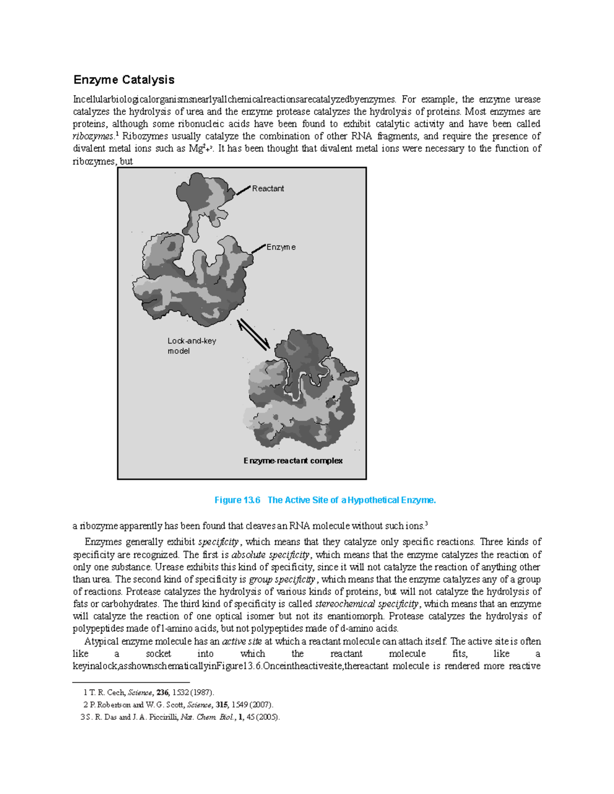 Enzyme Catalysis - Enzyme Catalysis - Studocu
