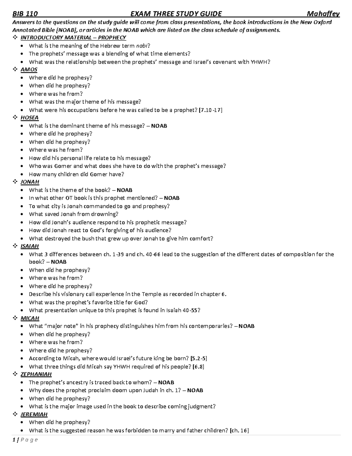 EXAM 3 Study Guide - This chapters review with terms, examples, and ...