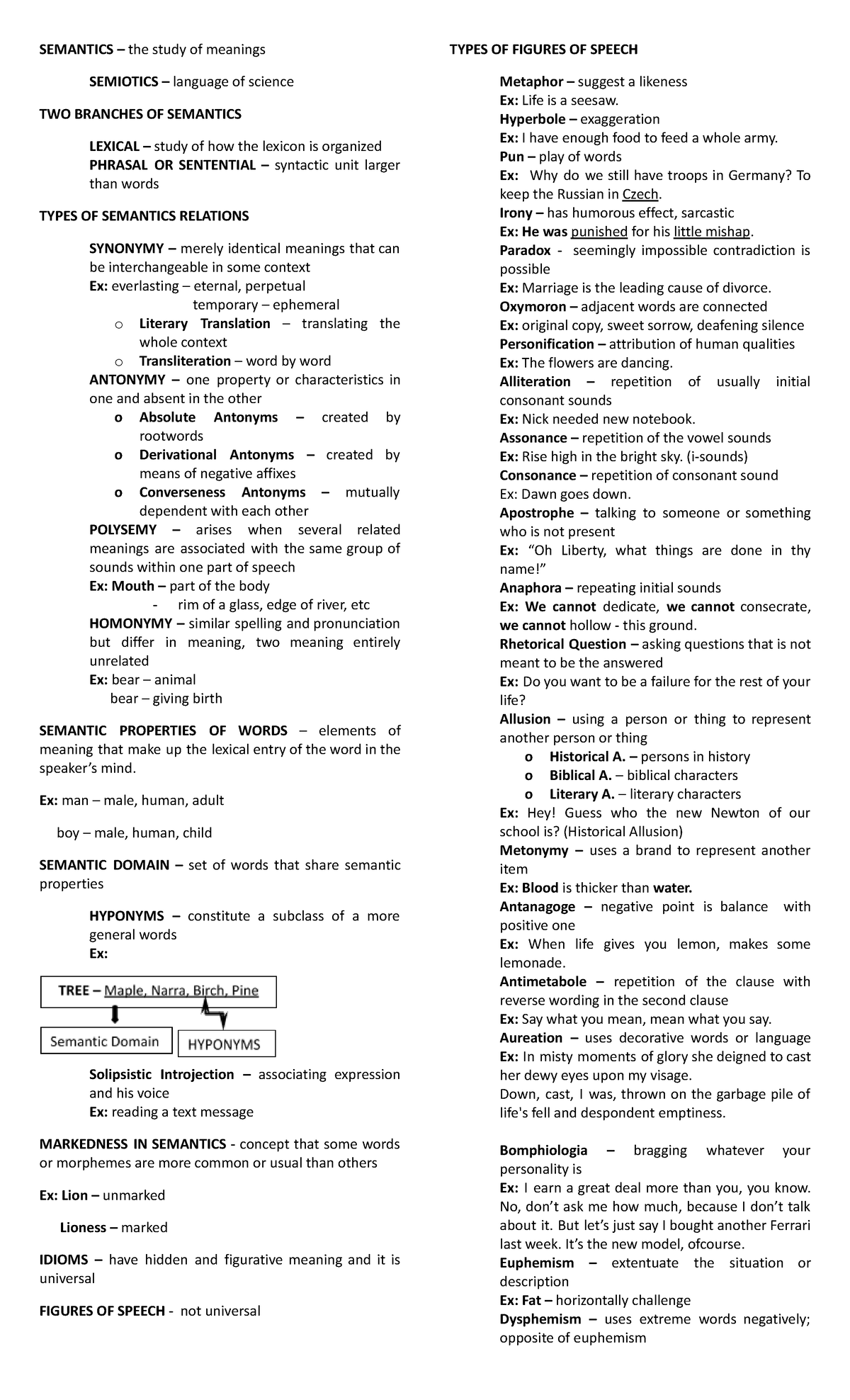 Linguistics Lecture Notes - BSED English - DHVSU - Studocu