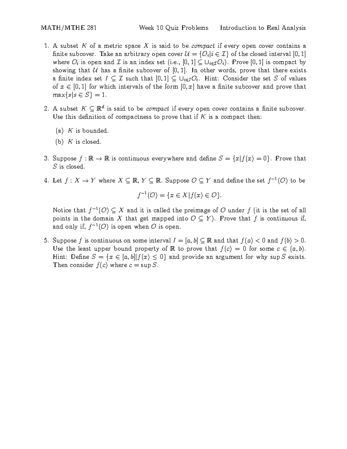 Week 10 Quiz Problems - quiz problem - MATH/MTHE 281 Week 10 Quiz ...