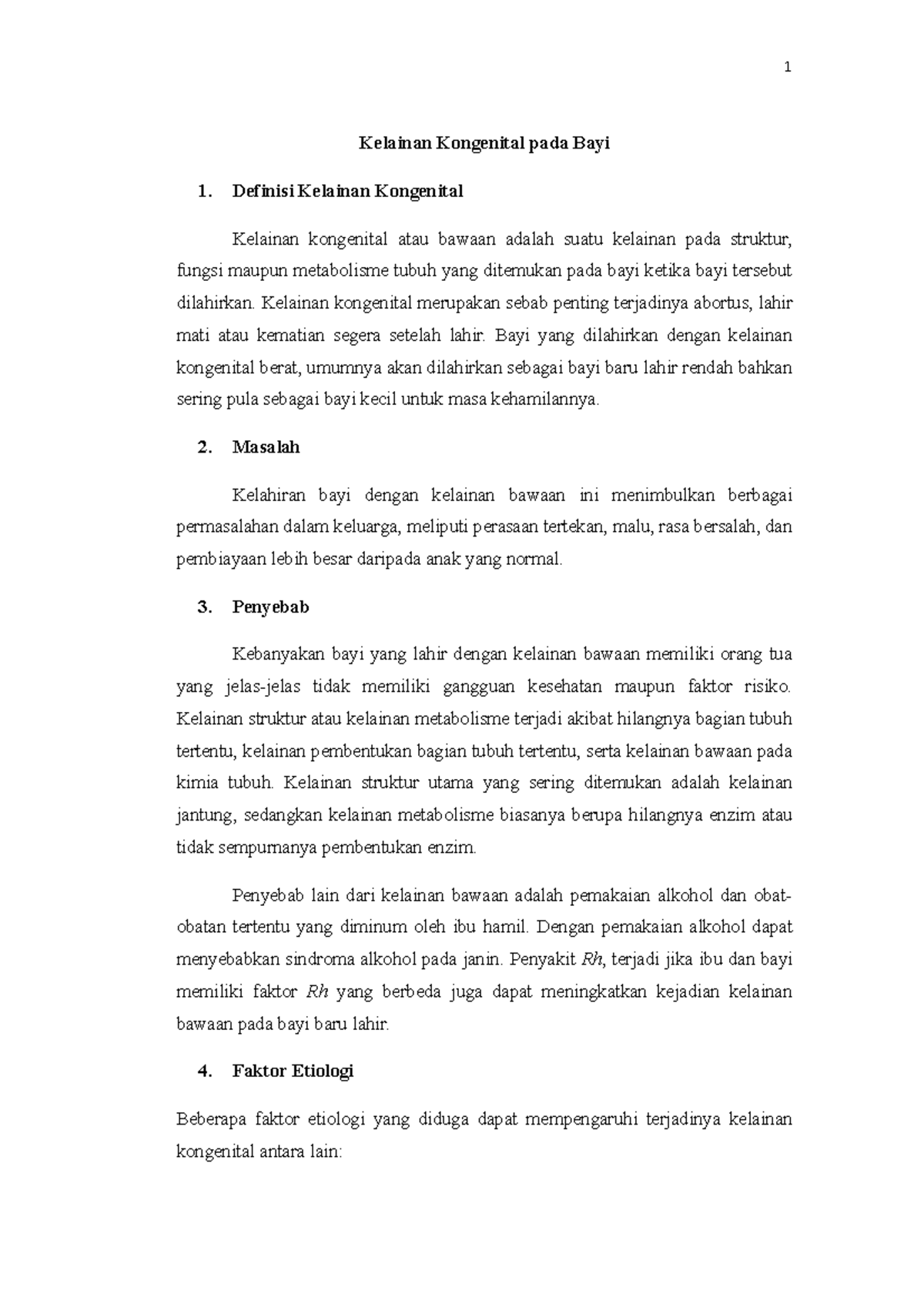 Kelainan Kongenital pada Bayi - Kelainan Kongenital pada Bayi Definisi ...