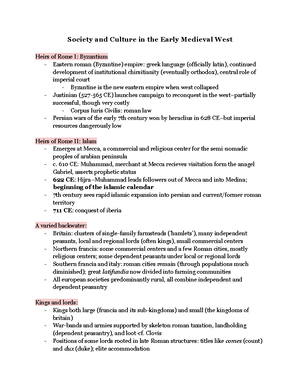 HIST 101 Final Study Guide - HISTORY 101: final study guide Course ...