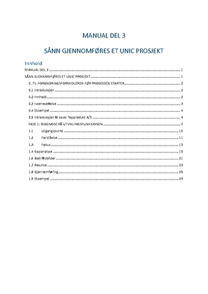 Prosjektrapport - UNIC - 0 UNIC RAPPORT UNIC Gruppe 1 APRIL 22, 2021 SYKEHUSET ÿSTFOLD KALSNES ...