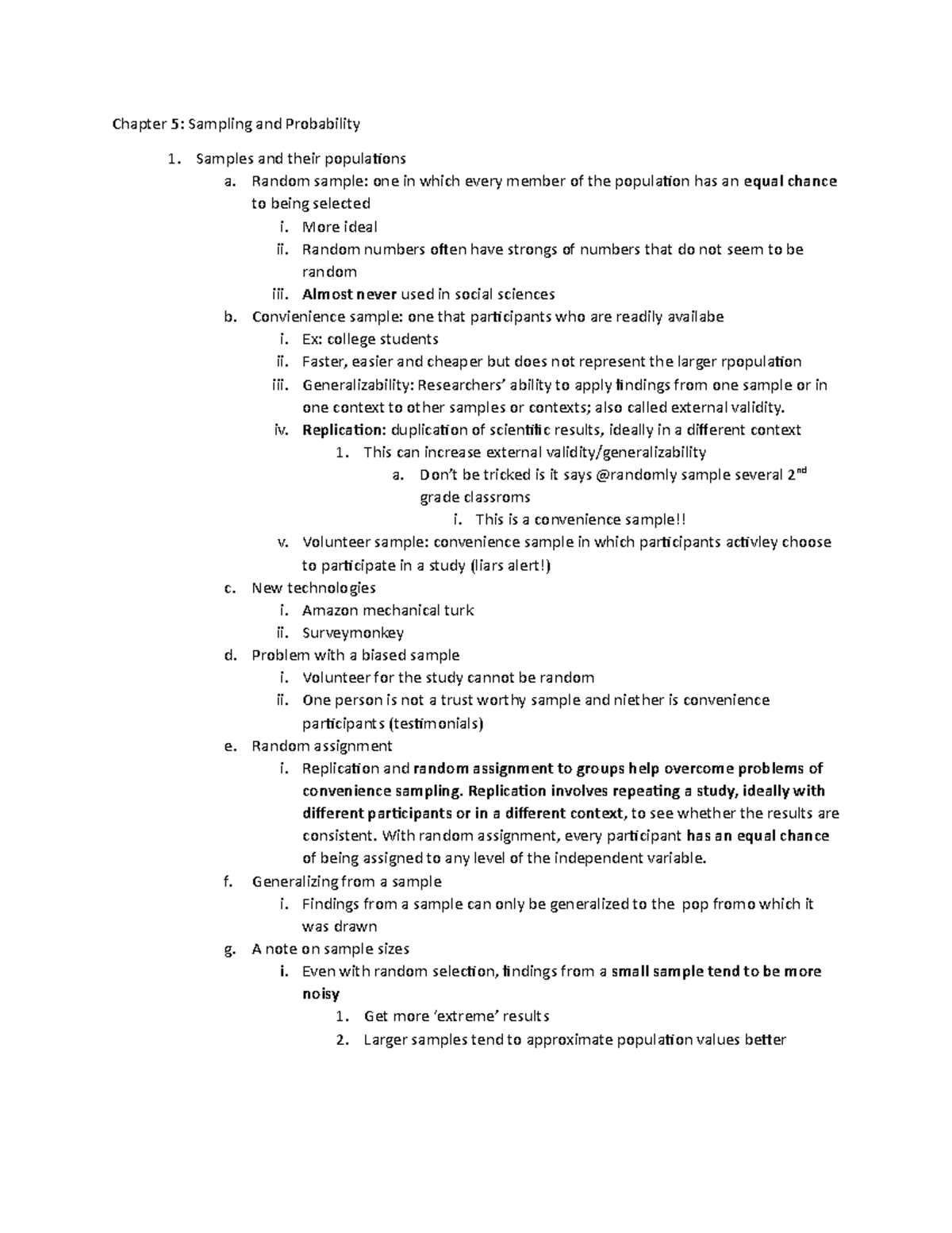 Chapter 5 - Chapter 5: Sampling and Probability Samples and their ...