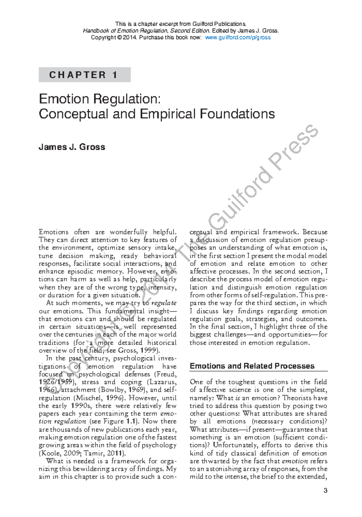 Gross - Copyright © 2014 The Guilford Press 3 This is a chapter excerpt ...