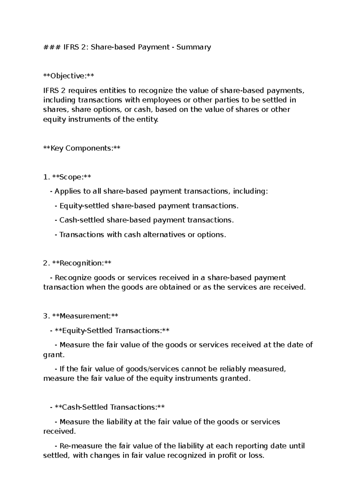 IFRS 2 - Financial accounting 101 ( - IFRS 2: Share-based Payment ...