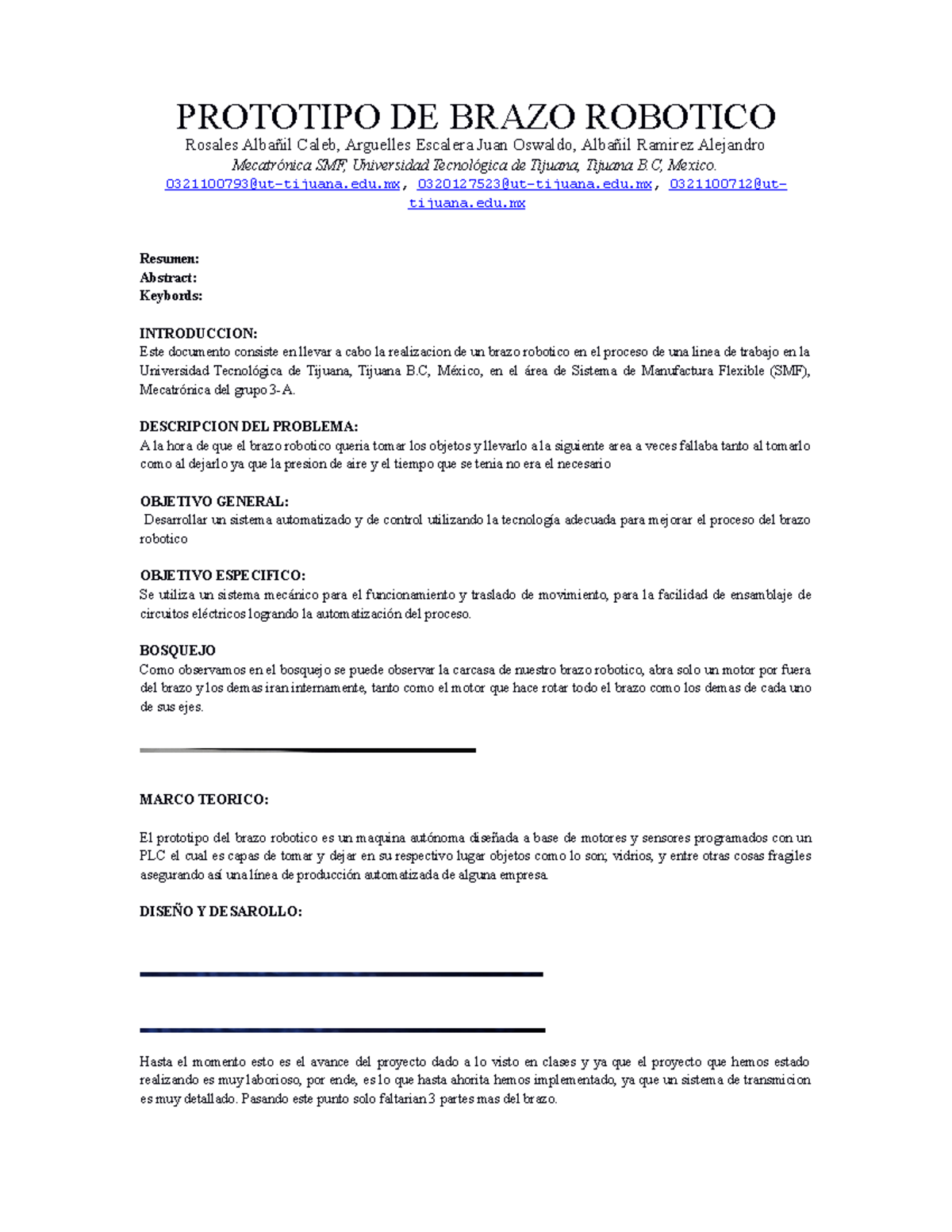 Formato IEEE - termodinámica - PROTOTIPO DE BRAZO ROBOTICO Rosales ...